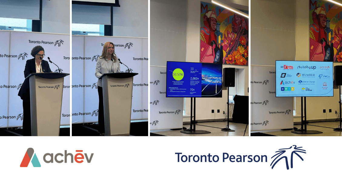 Achēv Named a Recipient of the Toronto Pearson Uplift Fund